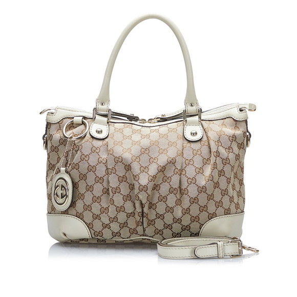 Gucci | Bags | Gucci Gg Canvas Suki Handbag Shoulder Bag 24792 Beige ...